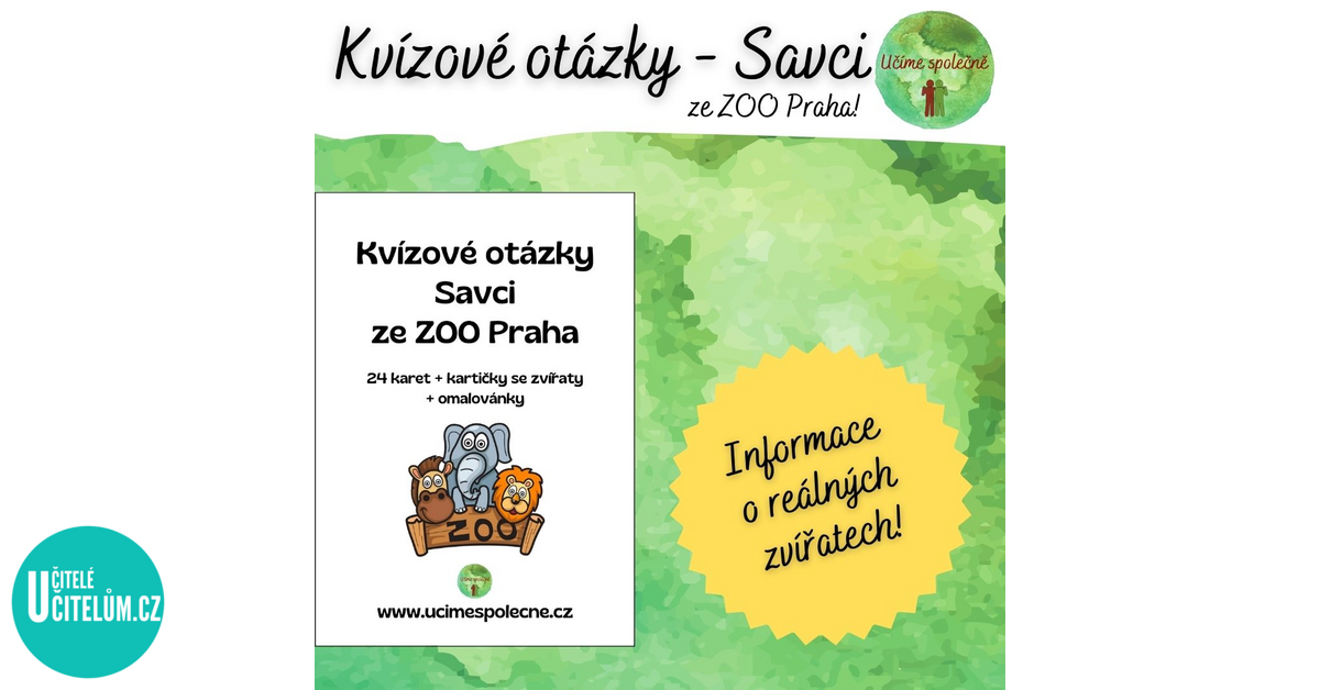 Kvízové otázky - savci ze ZOO - Přírodověda | UčiteléUčitelům.cz